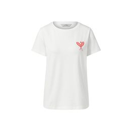 Tchibo - T-Shirt mit Stickerei - Damen - Gr. XL - wei&szlig;