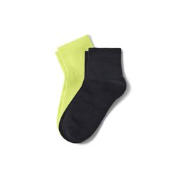 Tchibo - 2 Paar kurze Sportsocken - Unisex - Gr. 35-38 - gelb