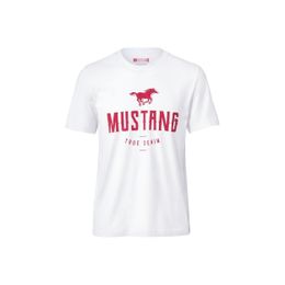 Tchibo - T-Shirt &raquo;Mustang&laquo; - Herren - Gr. XL - wei&szlig;/print