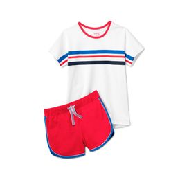 Tchibo - M&auml;dchen-Shorty-Pyjama - M&auml;dchen - Gr. 158/164 - wei&szlig;/print