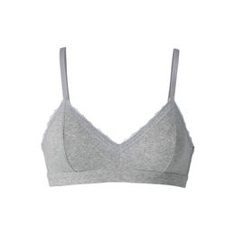 Tchibo - Soft-BH aus Rippe - Damen - Gr. 75A - grau
