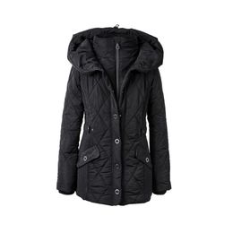 Tchibo - Outdoorjacke mit Schal- und Stehkragen - Damen - Gr. 52 - schwarz