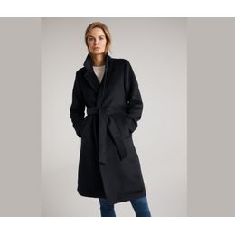 Tchibo - Mantel aus weicher Wollmischung in Dunkelblau - Damen - Gr. XL - dunkelblau