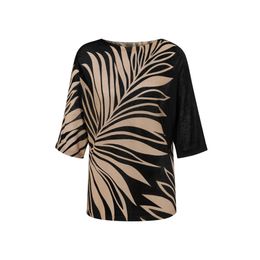 Tchibo - Bedruckter Feinstrickpullover - Damen - Gr. S - schwarz/print