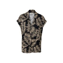 Tchibo - Bedrucktes Blusenshirt mit V-Ausschnitt - Damen - Gr. XL - schwarz/print