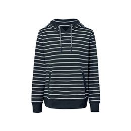 Tchibo - Gestreiftes Kapuzensweatshirt - Damen - Gr. S - dunkelblau/gestreift