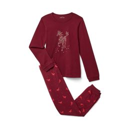 Tchibo - Kinder-Pyjama - Baby - Gr. 86/92 - weinrot/print