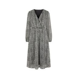 Tchibo - Kleid mit Print - Damen - Gr. 44 - schwarz