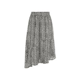Tchibo - Asymmetrischer Rock - Damen - Gr. L - silber/print