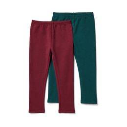 Tchibo - 2 Kinder-Thermoleggings mit angerauter Innenseite - Kinder - Gr. 146/152 - dunkelgr&uuml;n