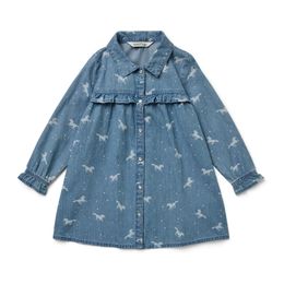 Tchibo - Kinder-Jeanskleid - M&auml;dchen - Gr. 110/116 - wei&szlig;