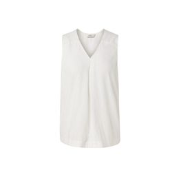 Tchibo - &Auml;rmellose Leinenbluse - Damen - Gr. 40 - wei&szlig;