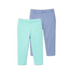 Tchibo - 2 Leggings in 3/4-L&auml;nge - M&auml;dchen - Gr. 158/164 - blau