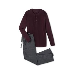 Tchibo - Pyjama - Herren - Gr. XL - bordeaux/gestreift