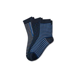 Tchibo - 3 Paar Socken - Damen - Gr. 35-38 - dunkelblau