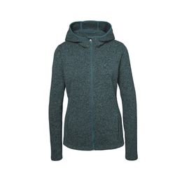 Tchibo - Strickfleecejacke mit Kapuze - Damen - Gr. M - petrol