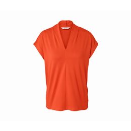Tchibo - Blusenshirt mit V-Ausschnitt - Damen - Gr. L - orange