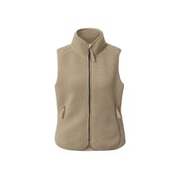 Tchibo - Teddy-Weste - Damen - Gr. S - grau-beige