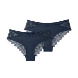 Tchibo - 2 Brazilslips - Damen - Gr. XS - dunkelblau