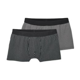 Tchibo - 2 Slipboxer - Herren - Gr. Xl/7 - schwarz/gestreift