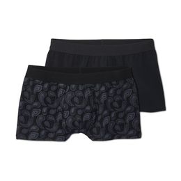 Tchibo - 2 Slipboxer - Herren - Gr. L/6 - schwarz/paisley