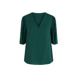 Tchibo - Bluse mit V-Ausschnitt - Damen - Gr. 36 - dunkelgr&uuml;n
