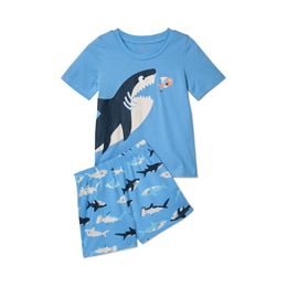 Tchibo - 2 Kinder-Shorty-Pyjamas - Jungen - Gr. 110/116 - orange/print