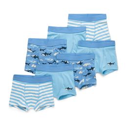 Tchibo - 7 Kinder-Slipboxer - Gr. 98/104 - blau/print
