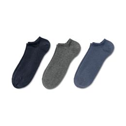 Tchibo - 3 Paar Sneakersocken - Herren - Gr. 44-46 - dunkelblau