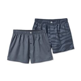Tchibo - 2 Webboxershorts - Herren - Gr. Xxl/8 - dunkelblau/print