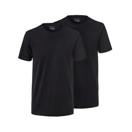 Tchibo - 2 T-Shirts mit Rundhals-Ausschnitt - Herren - Gr. XXL - schwarz