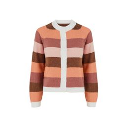 Tchibo - Cardigan mit Streifen - Damen - Gr. XL - orange/gestreift