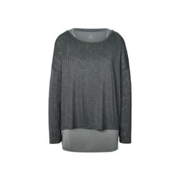 Tchibo - 2-in-1-Sportshirt - Damen - Gr. M - dunkelgr&uuml;n
