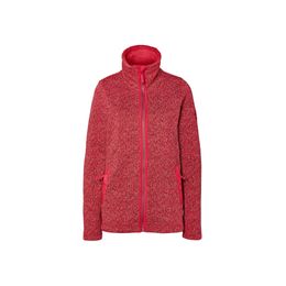 Tchibo - Strickfleecejacke - Damen - Gr. S - orange/print