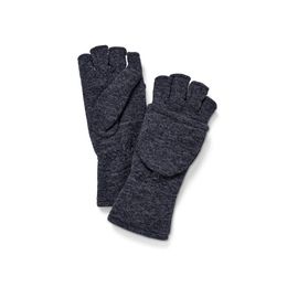Tchibo - Strickfleece-Klappf&auml;ustlinge - Unisex - Gr. 6,5 - dunkelblau