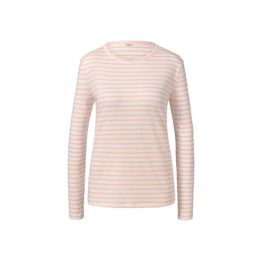 Tchibo - Langarmshirt - Damen - Gr. L - koralle/gestreift