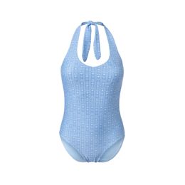 Tchibo - Badeanzug mit recyceltem Material - Damen - Gr. 38 - blau/print