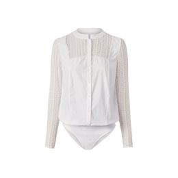 Tchibo - Body mit Spitzeneinsatz - Damen - Gr. S - wei&szlig;