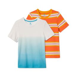 Tchibo - 2 T-Shirts - Jungen - Gr. 146/152 - orange