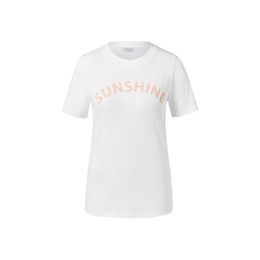 Tchibo - T-Shirt mit Print - Damen - Gr. XS - koralle/print