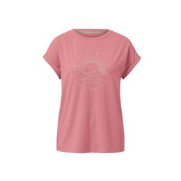 Tchibo - T-Shirt mit Print - Damen - Gr. S - beige