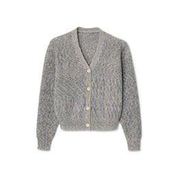 Tchibo - Kinder-Strickjacke mit Wolle - M&auml;dchen - Gr. 122/128 - mehrfarbig