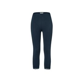Tchibo - 3/4-Leggings mit Spitzenborte - Damen - Gr. S - dunkelblau