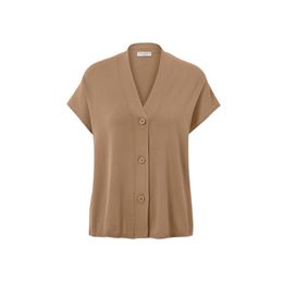 Tchibo - Kurz&auml;rmliger Cardigan - Damen - Gr. XL - beige