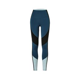 Tchibo - Colorblocking-Sporttight - Damen - Gr. M - dunkelblau/print