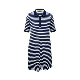 Tchibo - Gestreiftes Polokleid - Damen - Gr. L - dunkelblau/gestreift