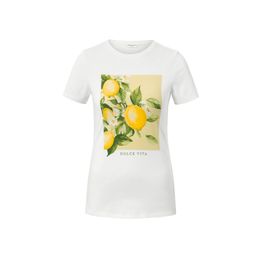 Tchibo - T-Shirt mit Print - Damen - Gr. XXL - wei&szlig;/print