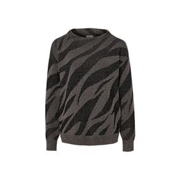 Tchibo - Strickpullover mit Jacquard - Damen - Gr. M - schwarz/jacquard