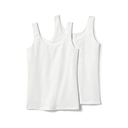 Tchibo - 2 Hemdchen - Damen - Gr. XXL - wei&szlig;