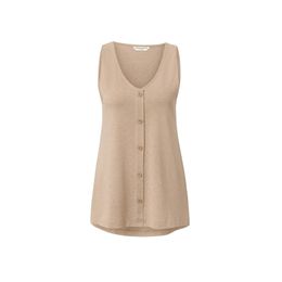 Tchibo - Top mit Knopfleiste - Damen - Gr. M - beige